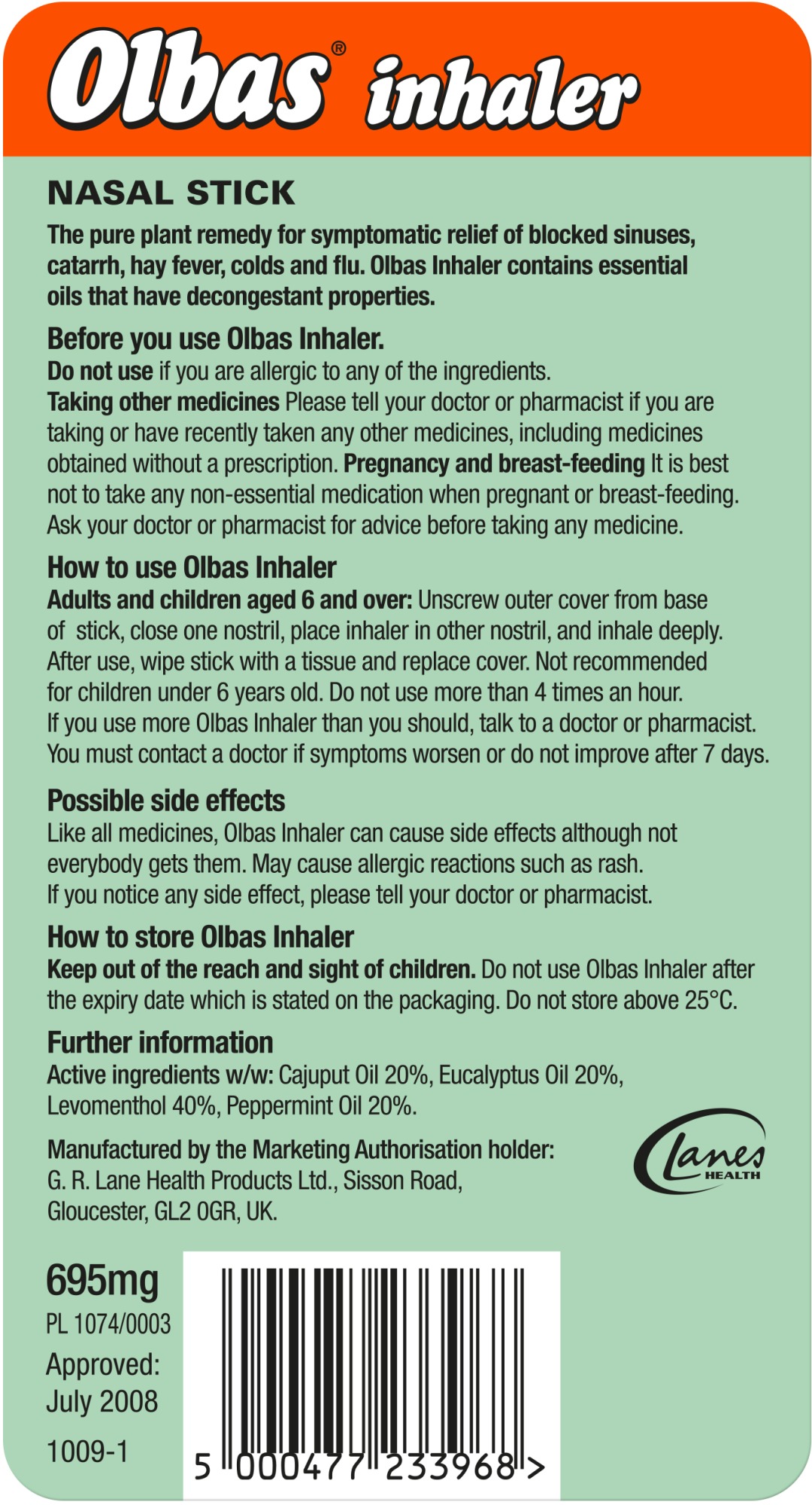 Olbas Inhaler